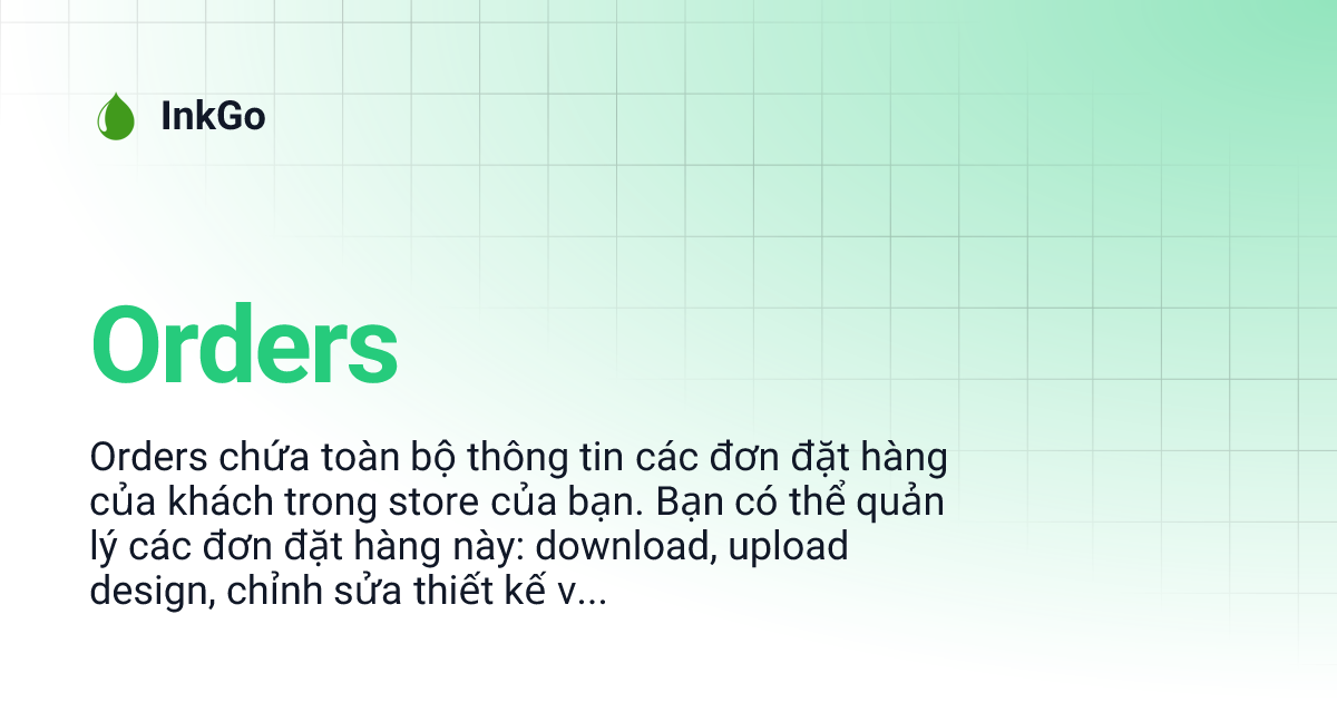 Orders | InkGo